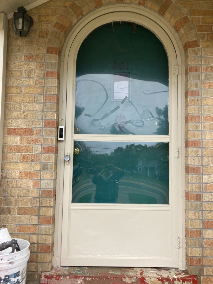 Arch Top Steel Security Storm Door / BEFORE - Chicago - by Defender ...