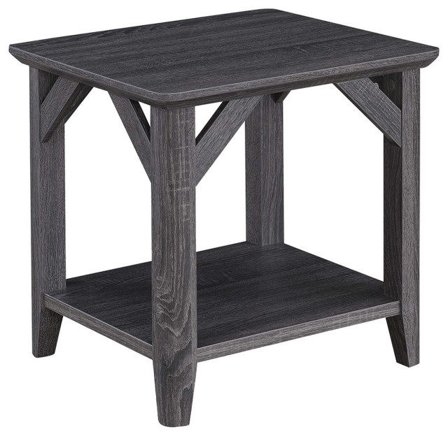Winston End Table With Shelf - Transitional - Side Tables And End ...