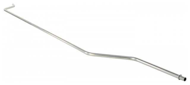 White High Tank Pull Chain Toilet Round Bowl with Chrome L-Pipe ...