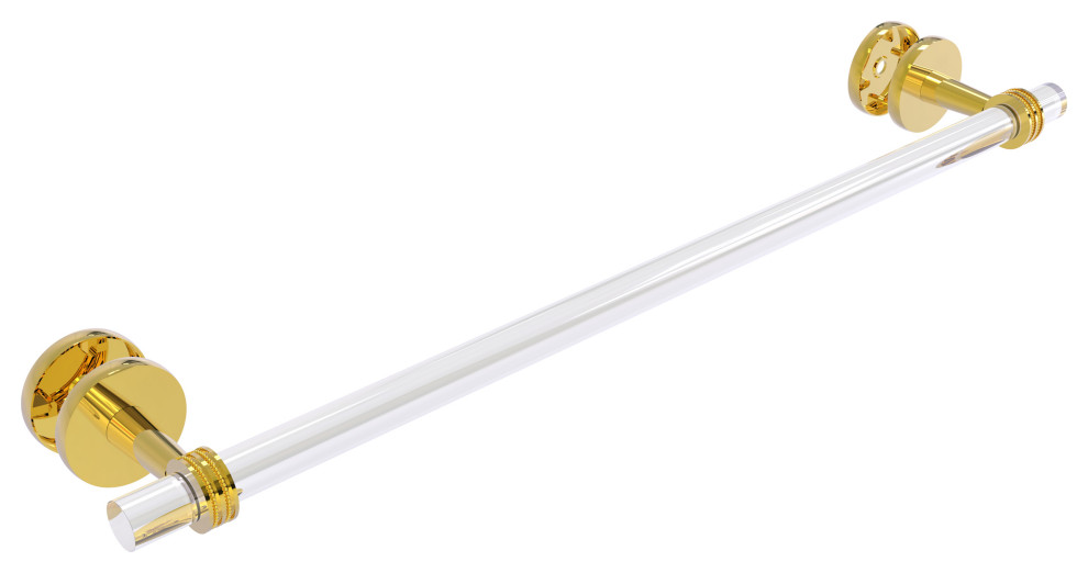 Clearview Collection 24"Shower Door Towel Bar With Dotted Accents ...