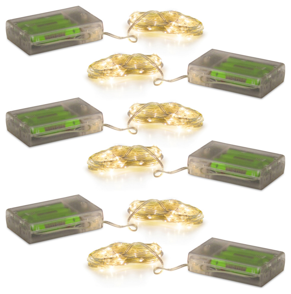 Mini Led String Light With Timer, 6-Piece Set, X40 Lights ...