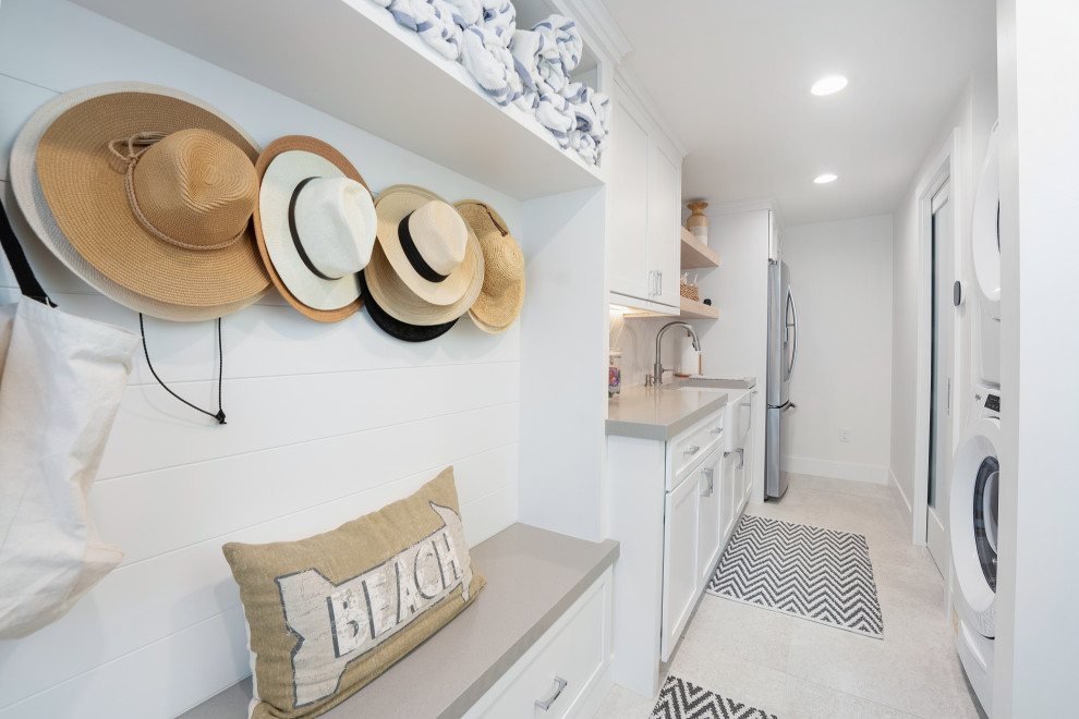 Modern Ocean Front Whole House, Carlsbad - Beach Style - Laundry Room ...