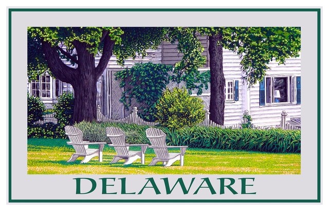 David Linton Delaware Day Awaits Art Print, 12"x18" - Contemporary ...