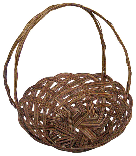 Round Coco-Midrib Basket - Farmhouse - Baskets - by Cheungs | Houzz