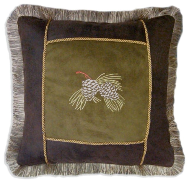 Pine Cone Pillow - Rustic - Decorative Pillows - by Carstens | Houzz