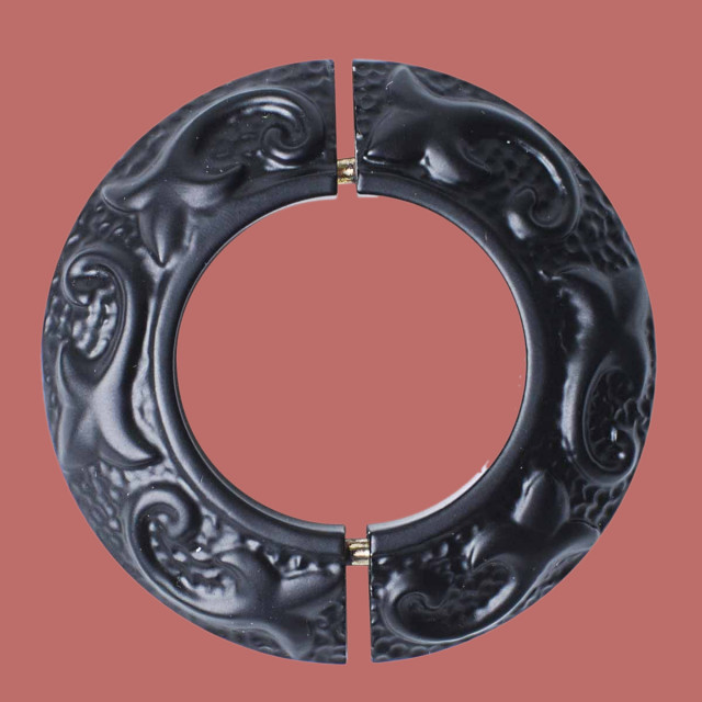 Rustproof Radiator Flange Black Aluminum Powder Coat Collar Pack of 2 ...