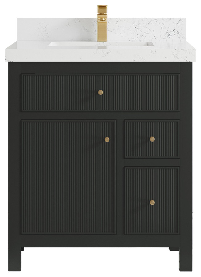 Willow Collection Sonoma Teak, 30" - Transitional - Bathroom Vanities ...