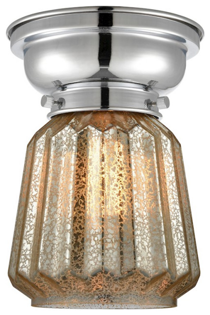 Innovations 146-LED Chatham 1-Light Flush Mount, Chrome/Merc, 623-1F-PC ...