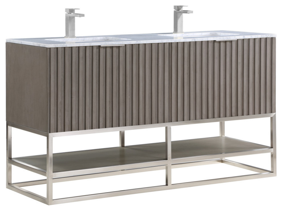 Terra 60" Bathroom Vanity - Contemporary - Bathroom Vanities And Sink ...