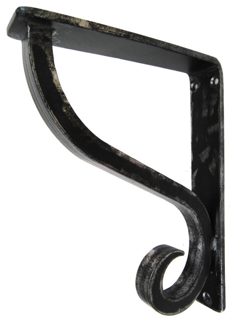 Wrought Iron Corbel - Camden 1.5" Wide Iron Countertop Corbel, 10" Deep ...