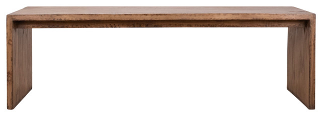 Merwin Reclaimed Pine 94-inch Waterfall Style Dining Table with Cutout ...