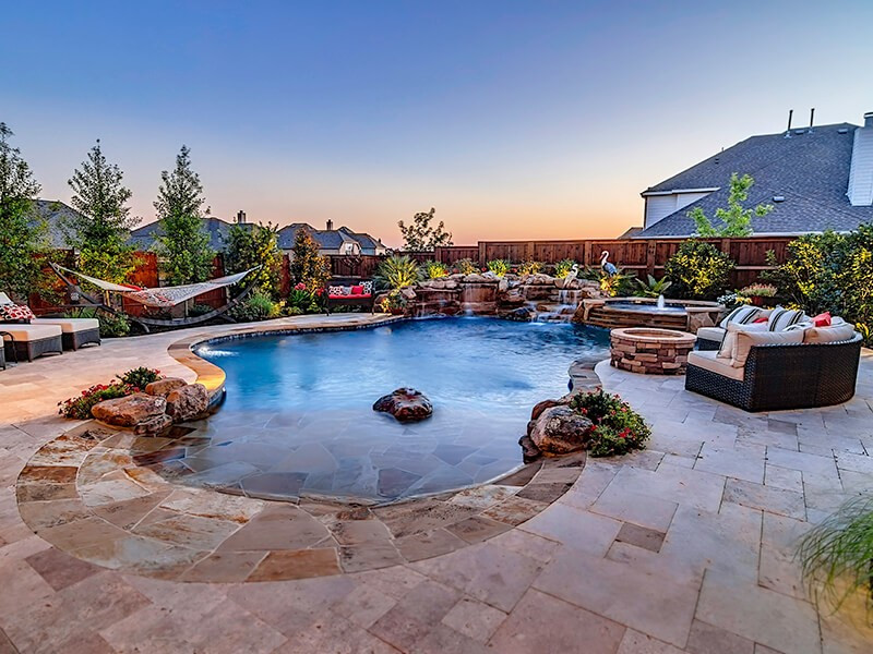 Freeform Pool Designs Mckinney Frisco Dallas Swimming Pool And Hot