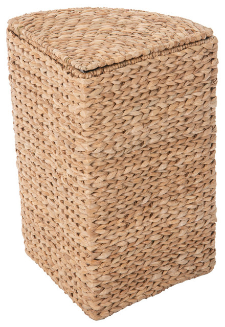 Pie Shaped Sea Grass Hamper WithLiner, Natural - Beach Style - Hampers ...