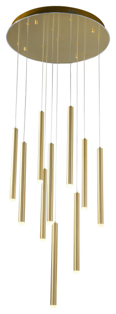 BETHEL INTERNATIONAL OC13C23G LED PENDANT LIGHT,Gold - Modern - Pendant ...