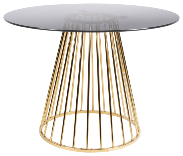 Round Glass Dining Table | DF Floris - Contemporary - Dining Tables ...