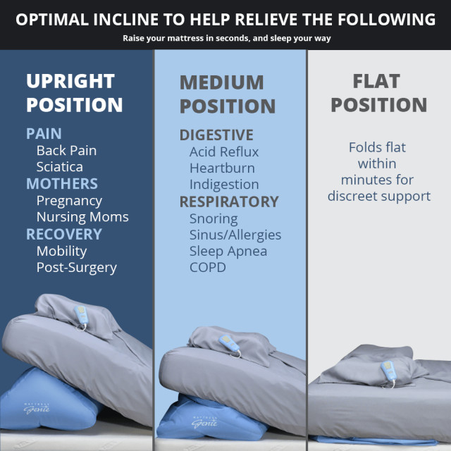 Mattress Genie Adjustable Bed Wedge, Twin - Contemporary - Mattresses ...