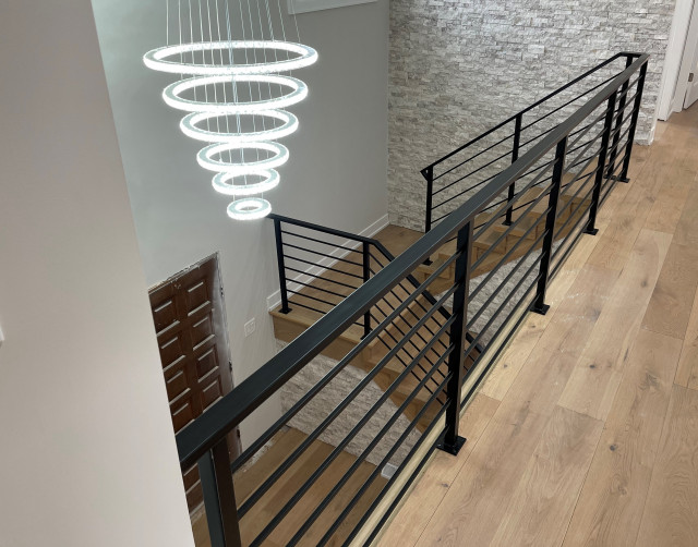 Horizontal Railing Project - Modern - Staircase - Chicago - by Best ...