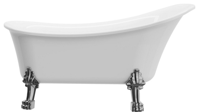 A and E Bath and Shower Dora Dora 59" Clawfoot Acrylic Soaking ...