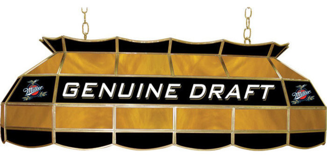 Miller Genuine Draft Stained Glass Lighting Fixture - Traditional ...