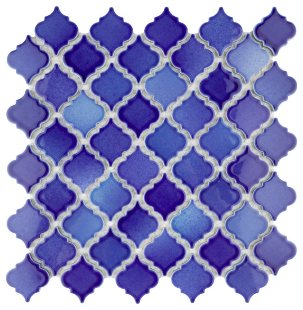 Hudson Tangier Porcelain Mosaic, Tile Sample - Mediterranean - Tile ...