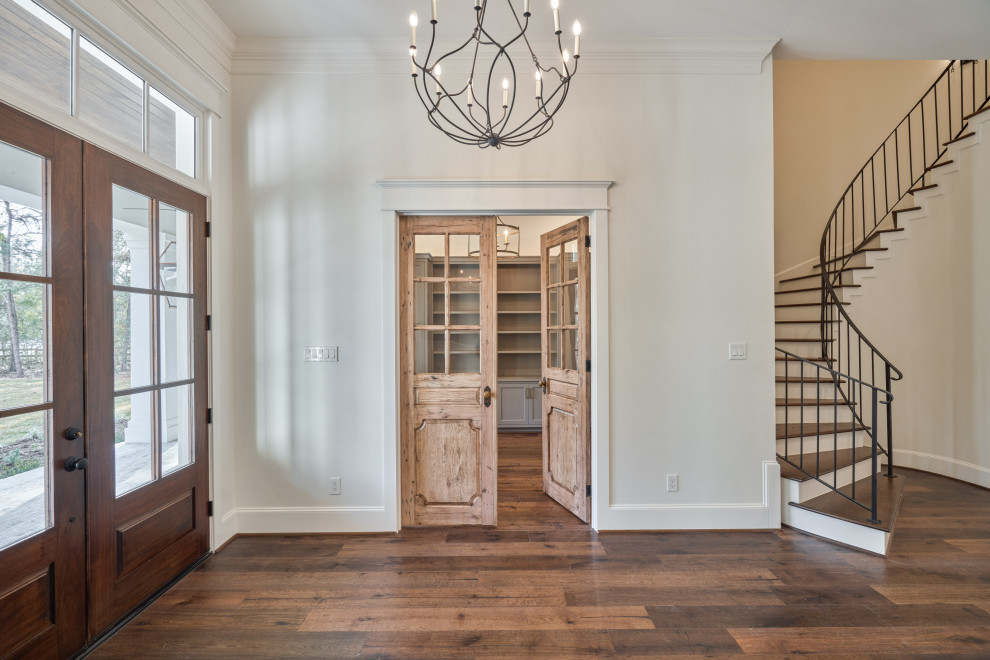 Brick and Stucco Acadian - French Country - Entry - Houston - by Wyrick ...
