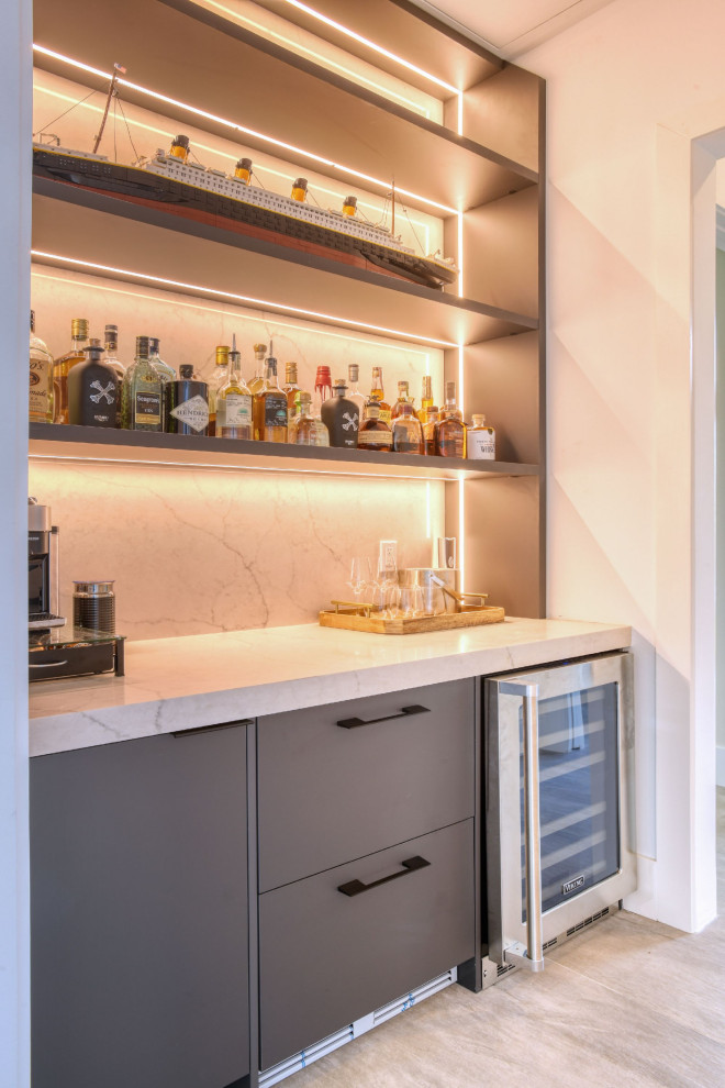 Coral Ridge Modern Kitchen - Minimalistisch - Hausbar - Miami - von ...