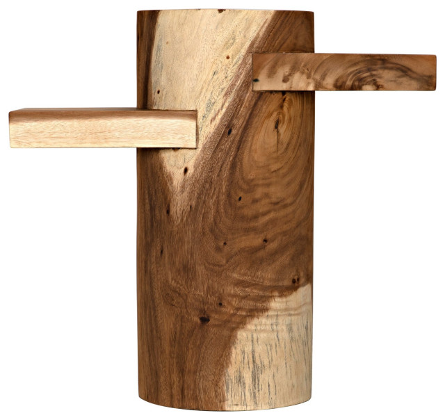 Tabula Side Table, Munggur Wood - Rustic - Side Tables And End Tables ...