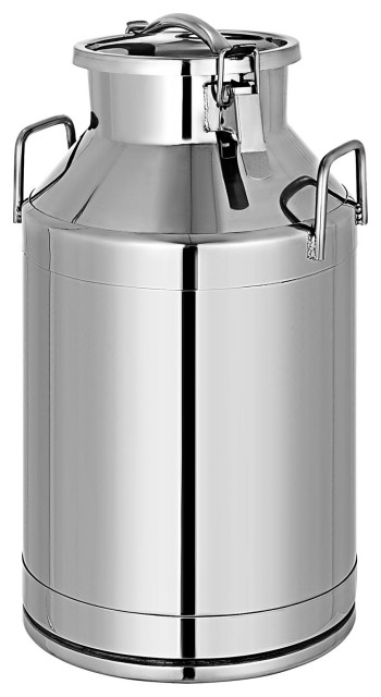 50L 13.25 Gallon Stainless Steel Milk Can Wine Pail Bucket Tote Jug in ...
