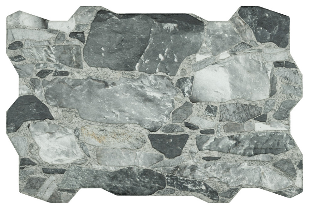 Rambla Porcelain Floor and Wall Tile, Grafito, Sample - Contemporary ...
