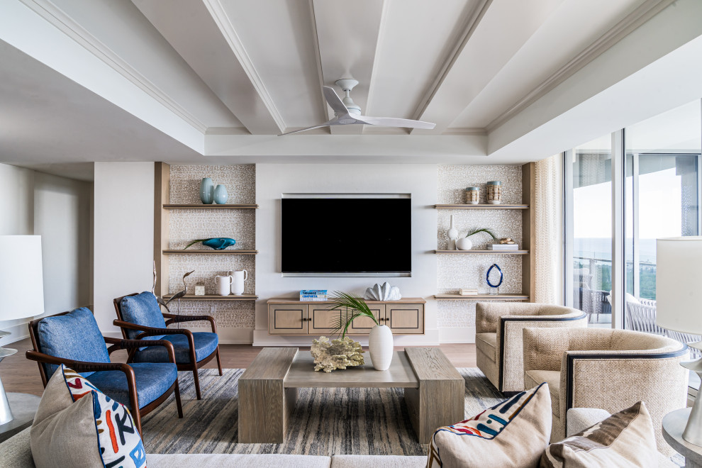 Coastal Sanctuary - Beach Style - Living Room - Miami - by Carrie ...