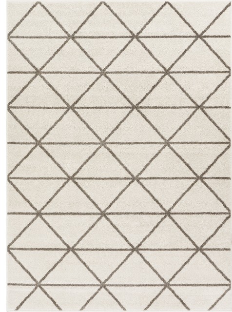 Well Woven Serenity Dulce Modern Geometric Triangles Ivory Runner Rug ...