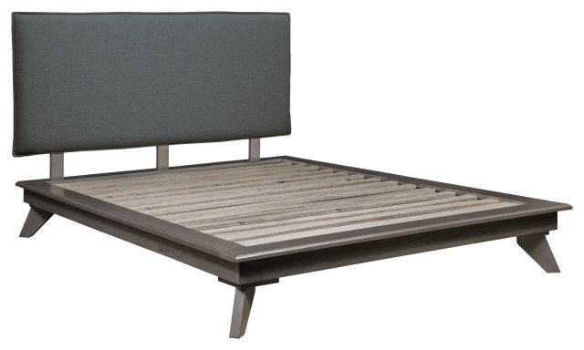 Portland Wood Platform Bed, King - Transitional - Platform Beds - by ...