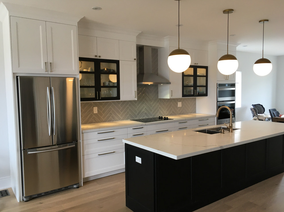 IKEA Kitchen - Axstad White and Lerhyttan Black-Brown - Transitional ...