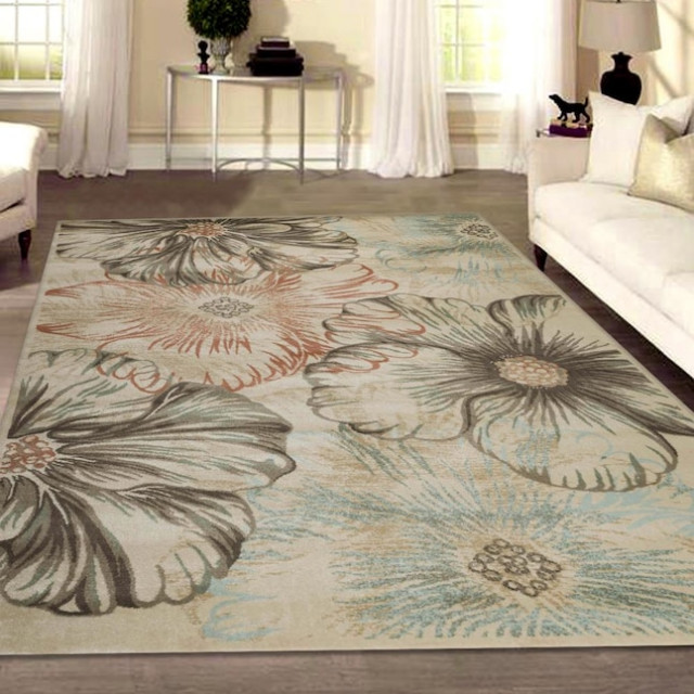 Redici 3809/0032/CREAM Garda 7'10x10'6 Indoor Rectangular Area Rug, 7 ...