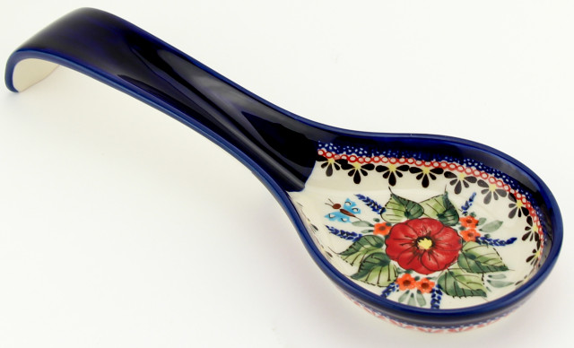 Polish Pottery 12" Long Spoon Rest Zaklady Boleslawiec Poland ...