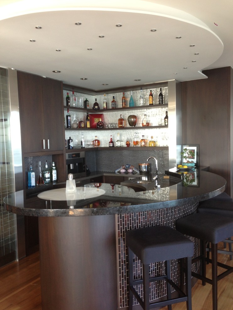 Custom Condo Downtown Toronto - Contemporary - Home Bar - Toronto - by ...