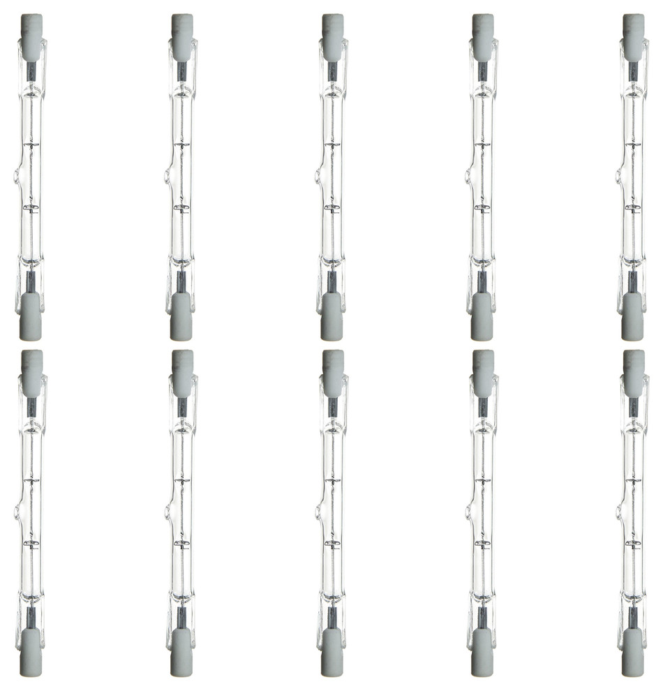 Sunlite 10-Pack Clear Double Ended T3 Bulb, RSC, 150W, 120V, 1500 Hrs ...