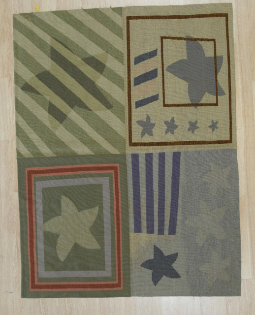 Green Contemporary Modern Modern Flat Weave Area Rug, 5'11x7'9 ...