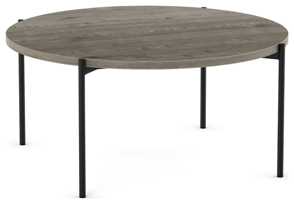 Amisco Drew 36" Round Coffee Table - Transitional - Coffee Tables - by ...