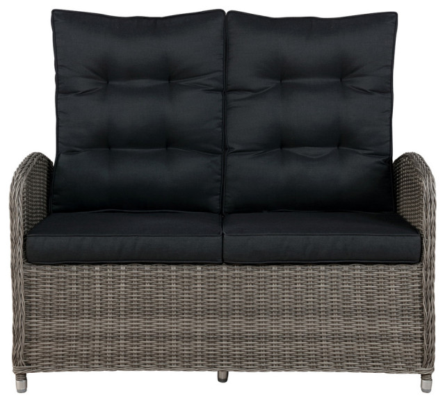 Monaco All-Weather Outdoor Two-Seat Reclining Bench - Tropical ...