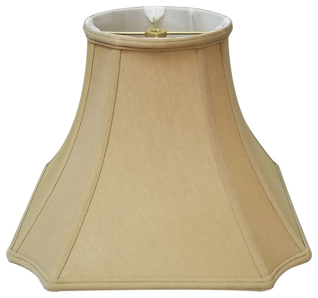 Royal Designs Square Inverted Cut Corner Basic Lampshade, Black, 6.5x13 ...