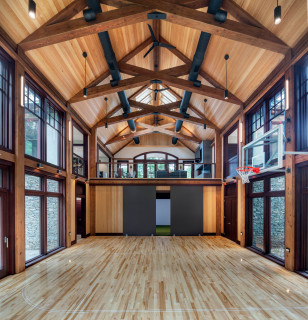 Sports Barn - Farmhouse - Home Gym - Boston - by MDK Designs | Houzz