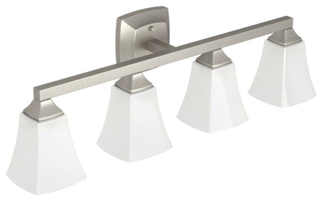 Moen 4-Globe Bath Light - Brushed Nickel (YB5164BN) - Transitional ...