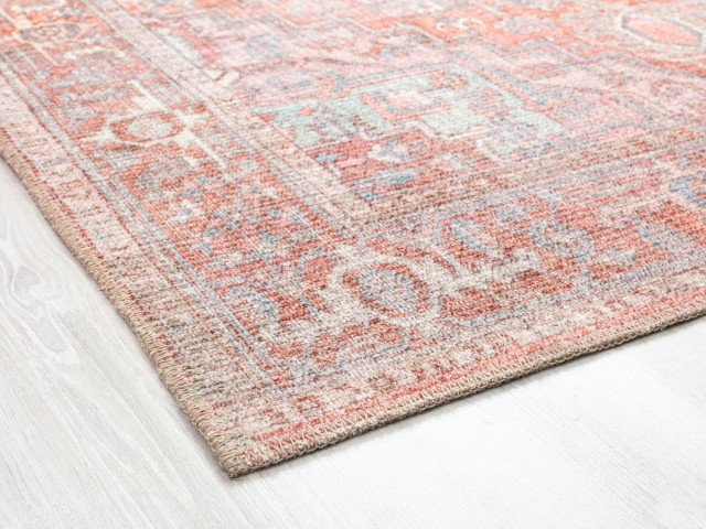 Kaleen Vera Collection Light Coral Area Rug 7'6"x10' - Mediterranean ...