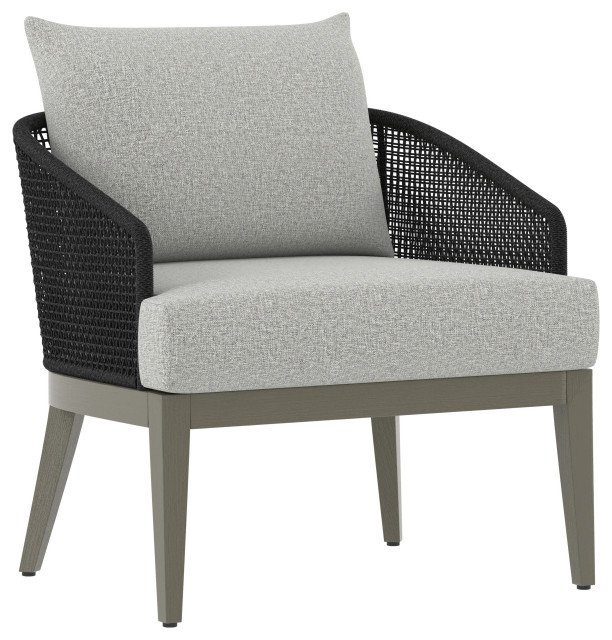 Capri Lounge Chair Smoke Grey Copacabana Marble - Beach Style - Outdoor ...