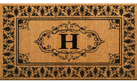 Estate Monogrammed Welcome Door Mat - Contemporary - Doormats - by ...