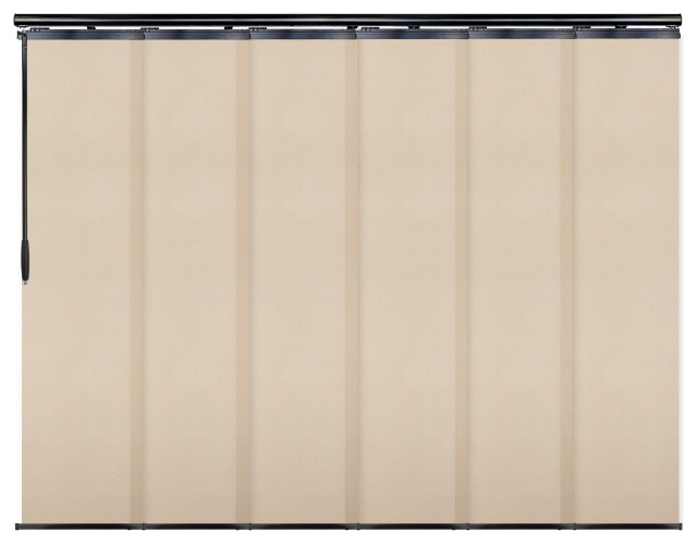 Maxene 6-Panel Track Extendable Vertical Blinds 98-130"W, 116" H ...