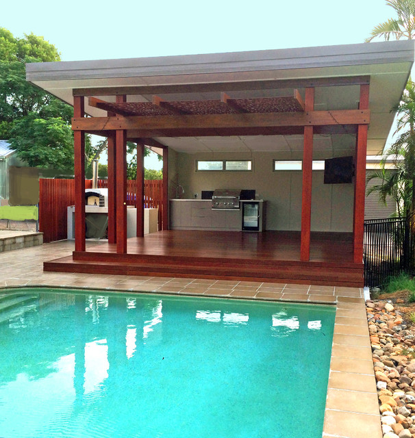 Pool Pavilion - Contemporary - Garden - Sunshine Coast - by JAZ BUILD