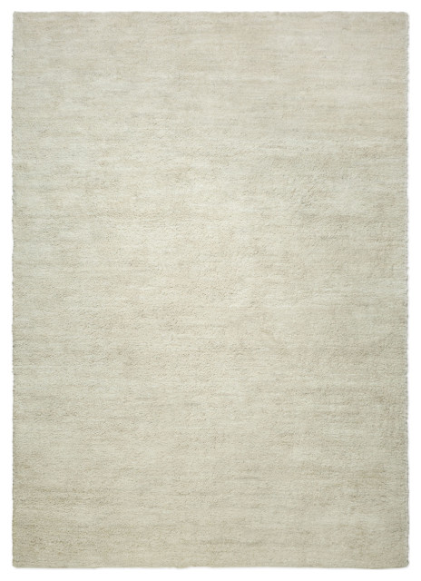 Cream Wool Area Rug | Ethnicraft Dunes, 6'5" X 10' - Contemporary ...