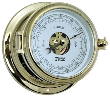Brass Endurance II 115 Open Dial Barometer - Beach Style - Decorative ...